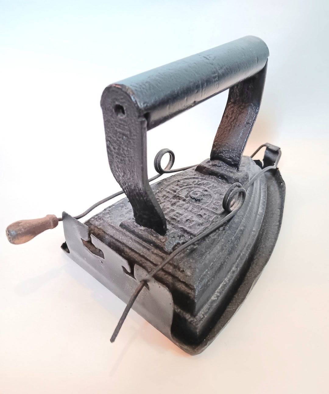 Antique Victorian Iron / Flat Iron Salter and Son With Mount - Etsy