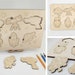 Wooden Space Aliens Puzzle, Educational Shape Puzzle Montessori Toy ...