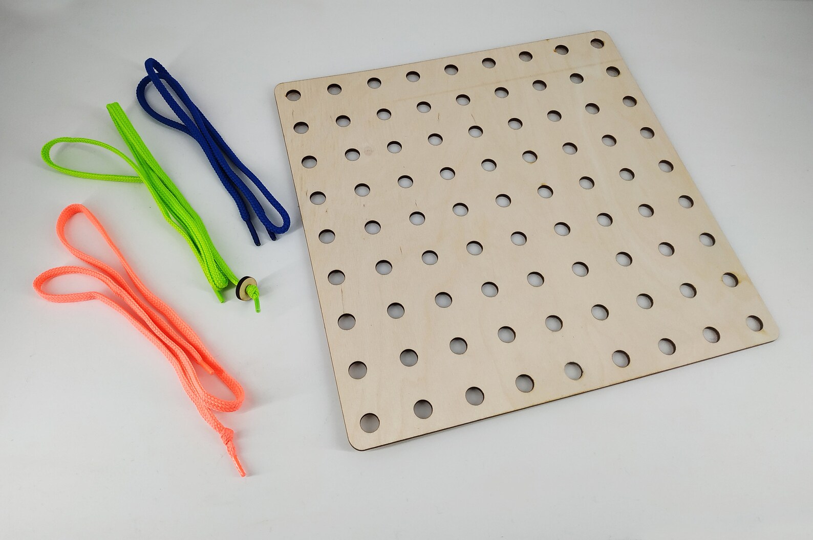 Wooden Lacing Toys for Kids, Montessori Lacing Activity Board Toy, Wood ...