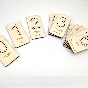 Wooden Numbers Math Educational Lacing Toy, Montessori Counting ...