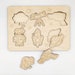 Wooden Space Aliens Puzzle, Educational Shape Puzzle Montessori Toy ...