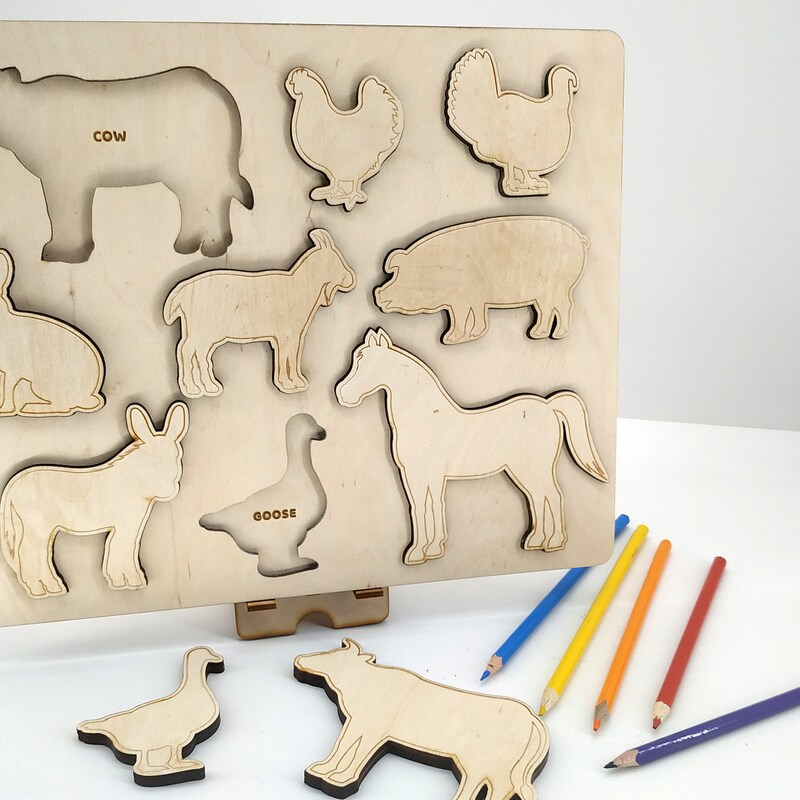 Animal Puzzle - Etsy