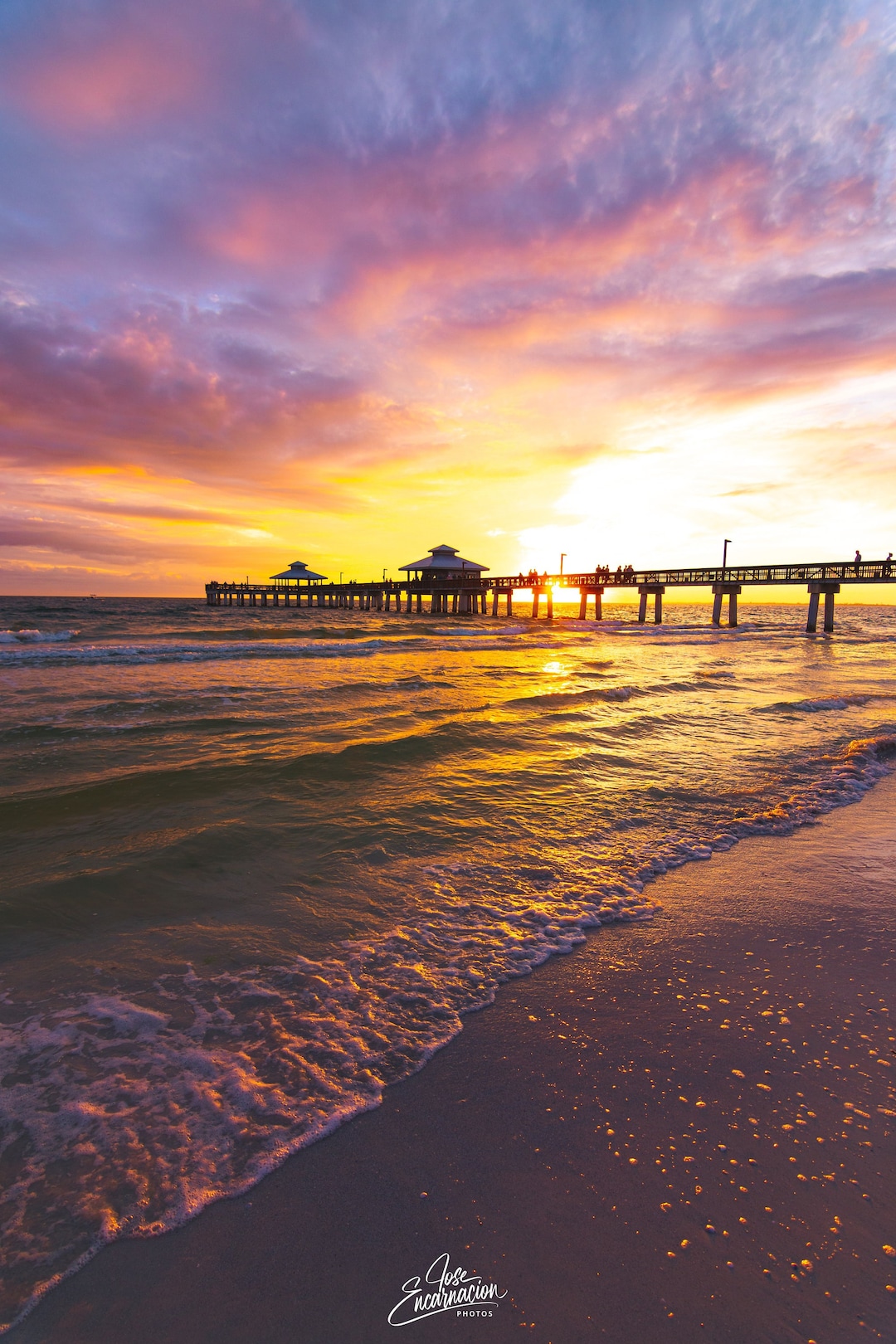 Fort Myers Beach Pier / Photography Print / Photo Prints / Sunset ...