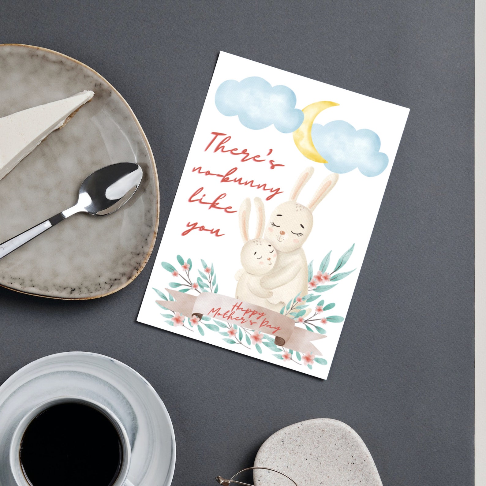 Mother’s Day Printable Card, Printable Funny Bunny Card for Mom, Mother ...