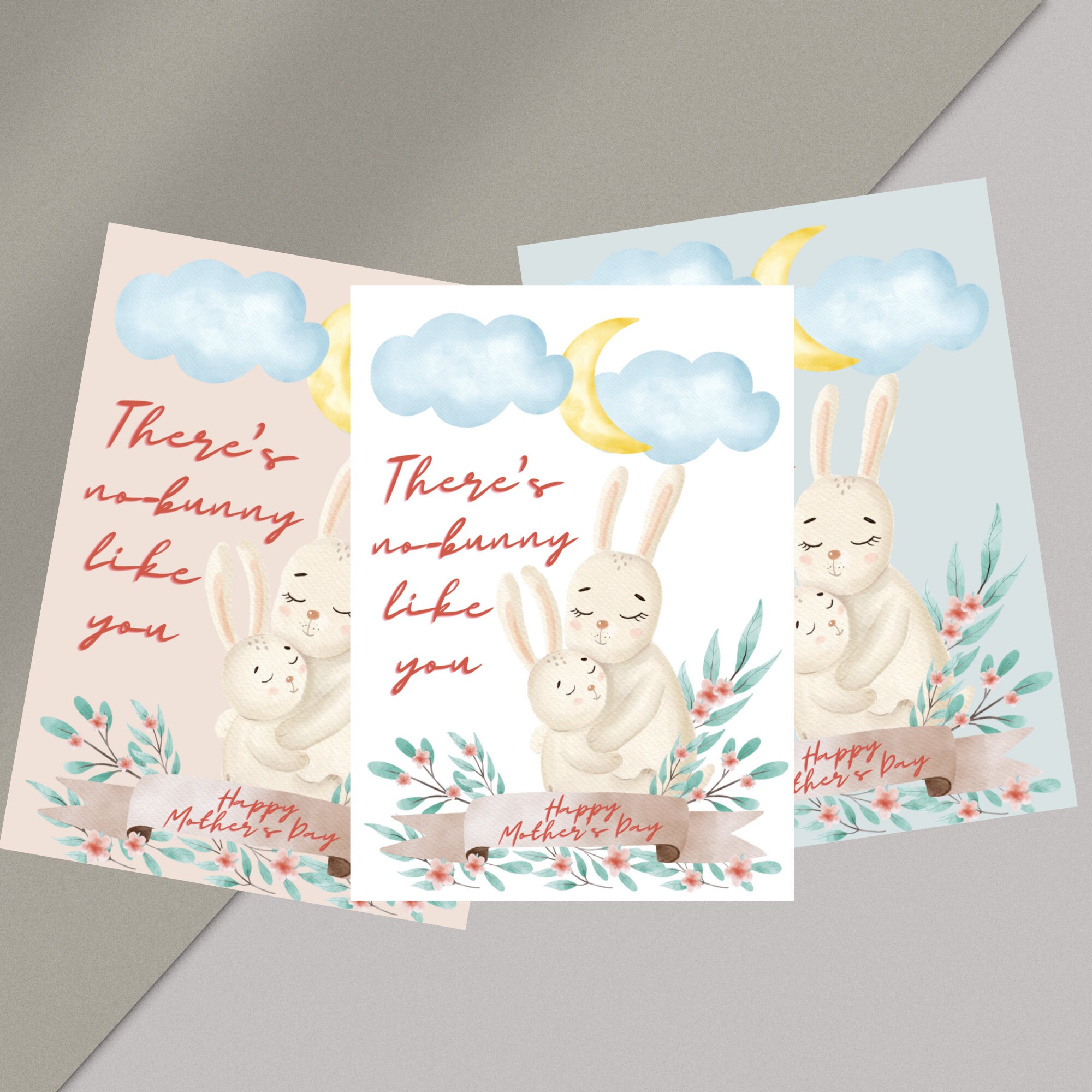 Mother’s Day Printable Card, Printable Funny Bunny Card for Mom, Mother ...