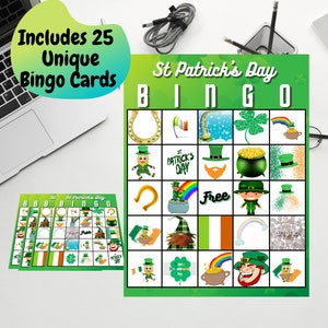 St. Patrick's Day Bingo, St. Patrick's Day Games, St. Patrick's Day ...