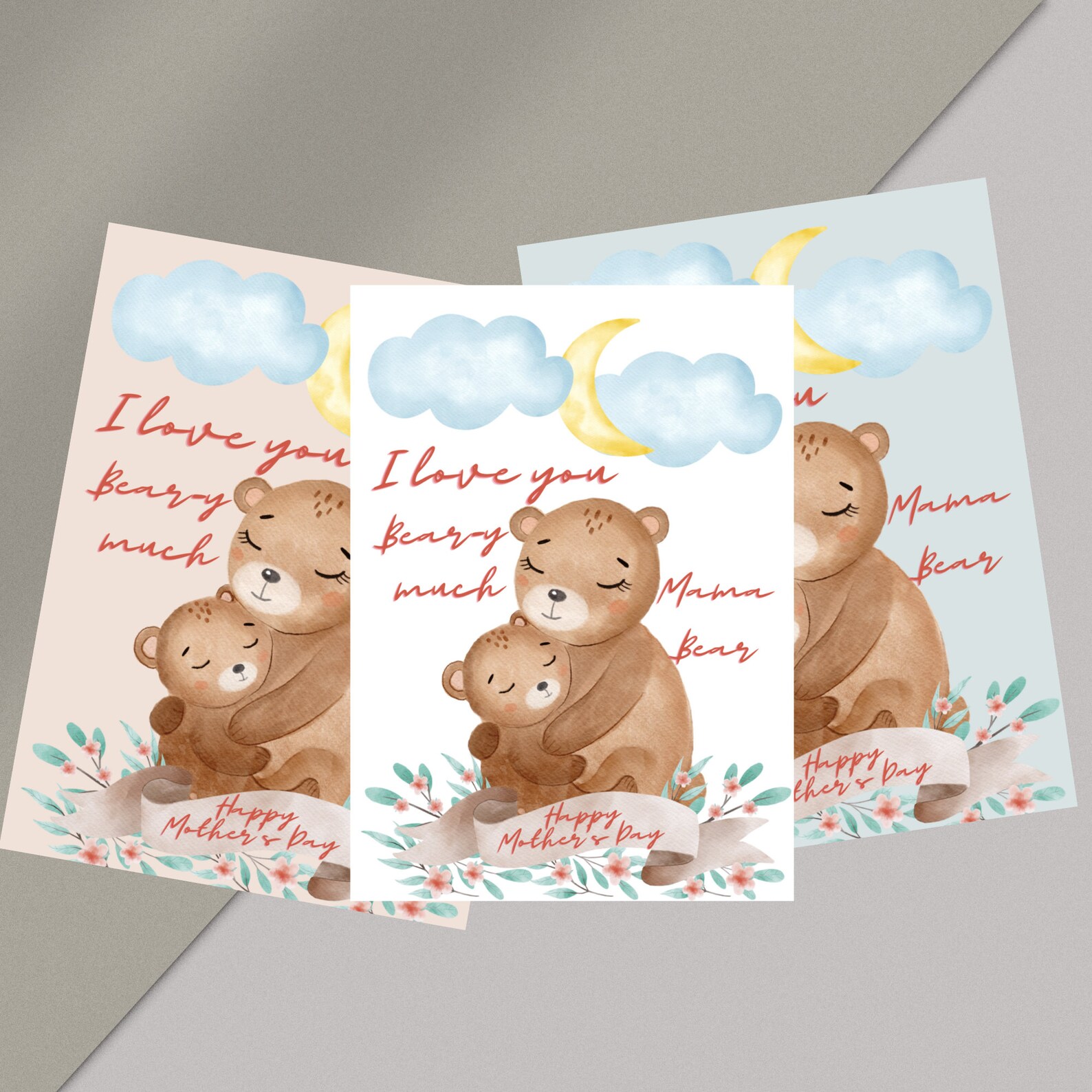 Mother’s Day Printable Card, Printable Mama Bear Card for Mom, Mother’s ...