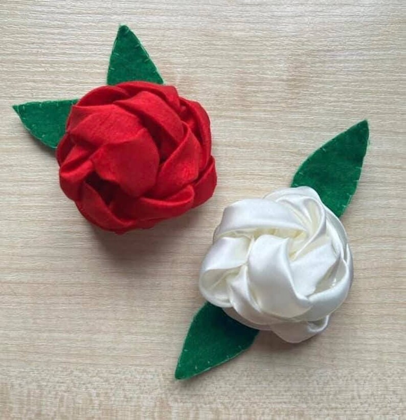 Fabric Flower Brooch - PDF Pattern - Etsy