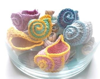 Nautilus Shell Crochet Basket Photo PDF Crochet Pattern - Etsy