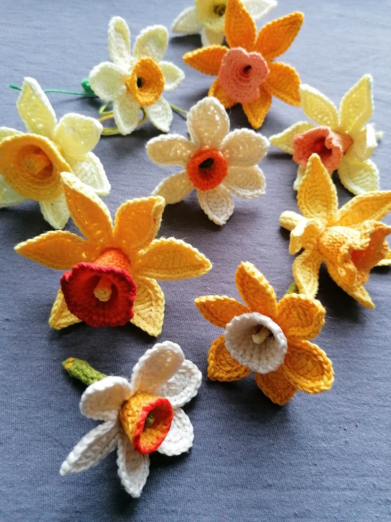 Daffodils Crochet Pattern - Etsy