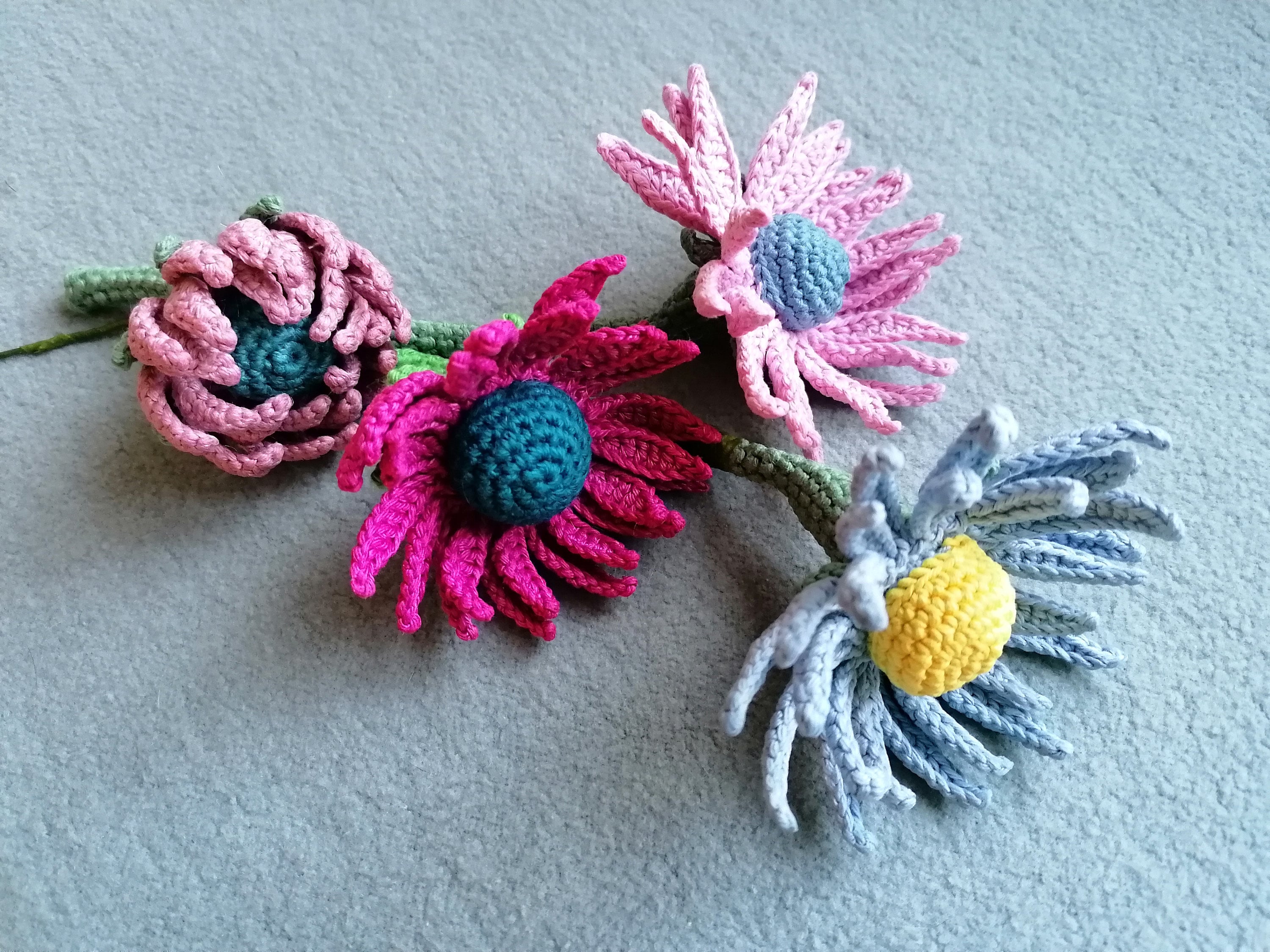 Crochet Pattern Flower No 4 PDF PATTERN - Etsy