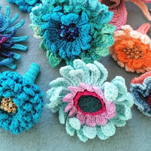 Crochet Pattern - Flower No 1 - PDF PATTERN - Etsy
