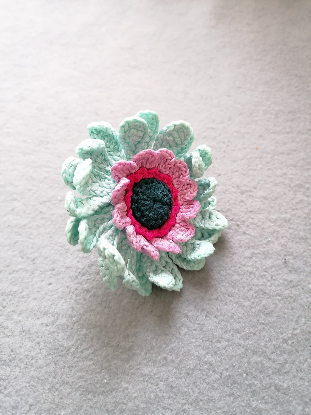 Crochet Pattern - Flower No 1 - PDF PATTERN - Etsy