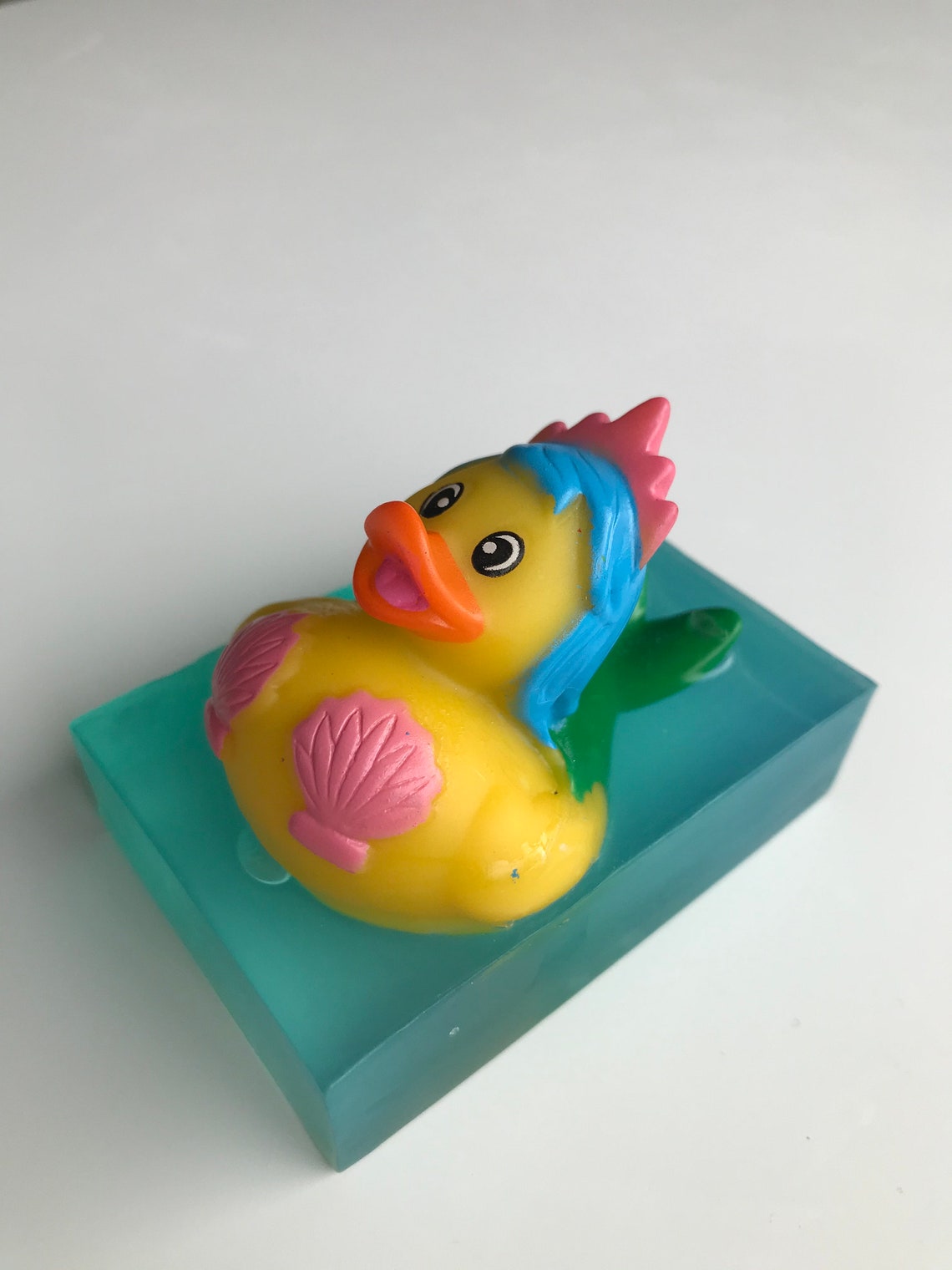 Mermaid Duck Soap Hand Washing Rubber Duck Bath Time Fun | Etsy