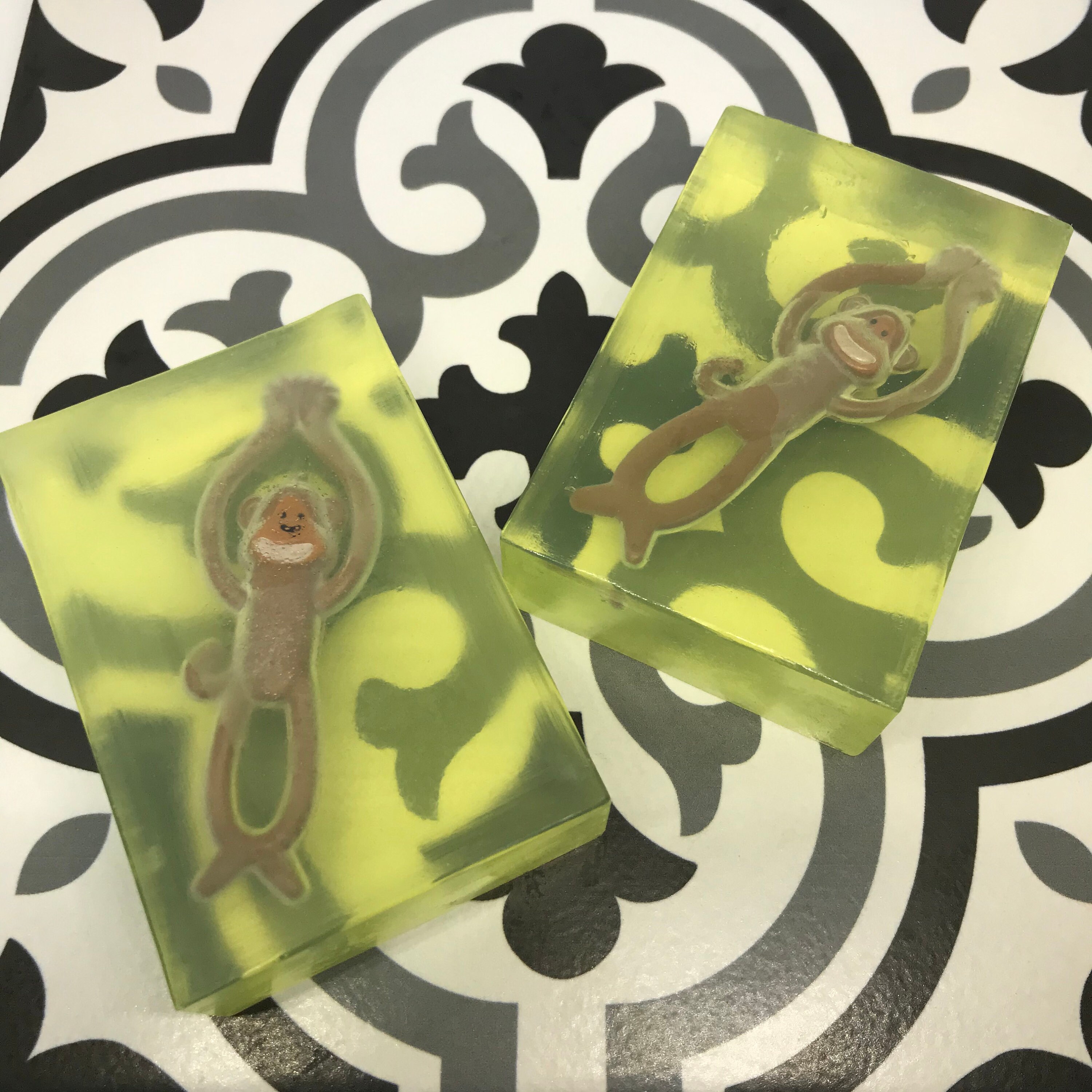 Stretchy Monkey Soap, toy soap, hand washing, bath time fun, homemade ...