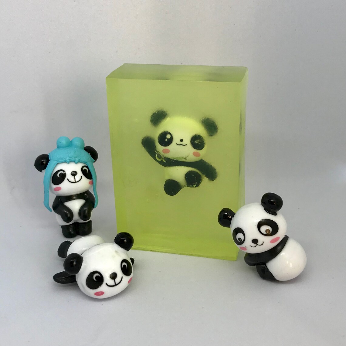 Cute Panda Soap, toy soap, hand washing, bath time fun, homemade soap ...