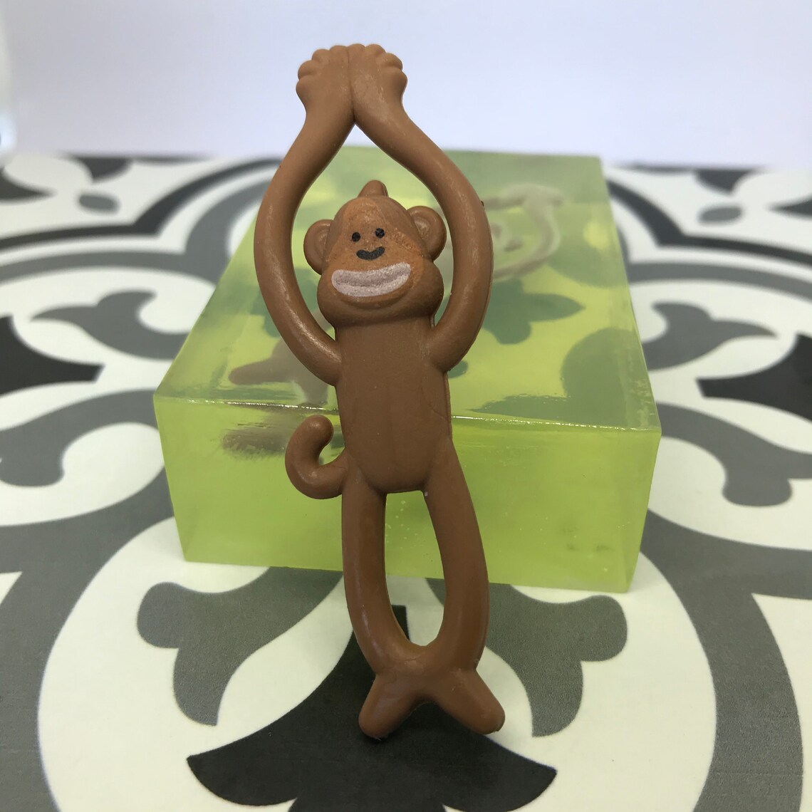 Stretchy Monkey Soap, toy soap, hand washing, bath time fun, homemade ...