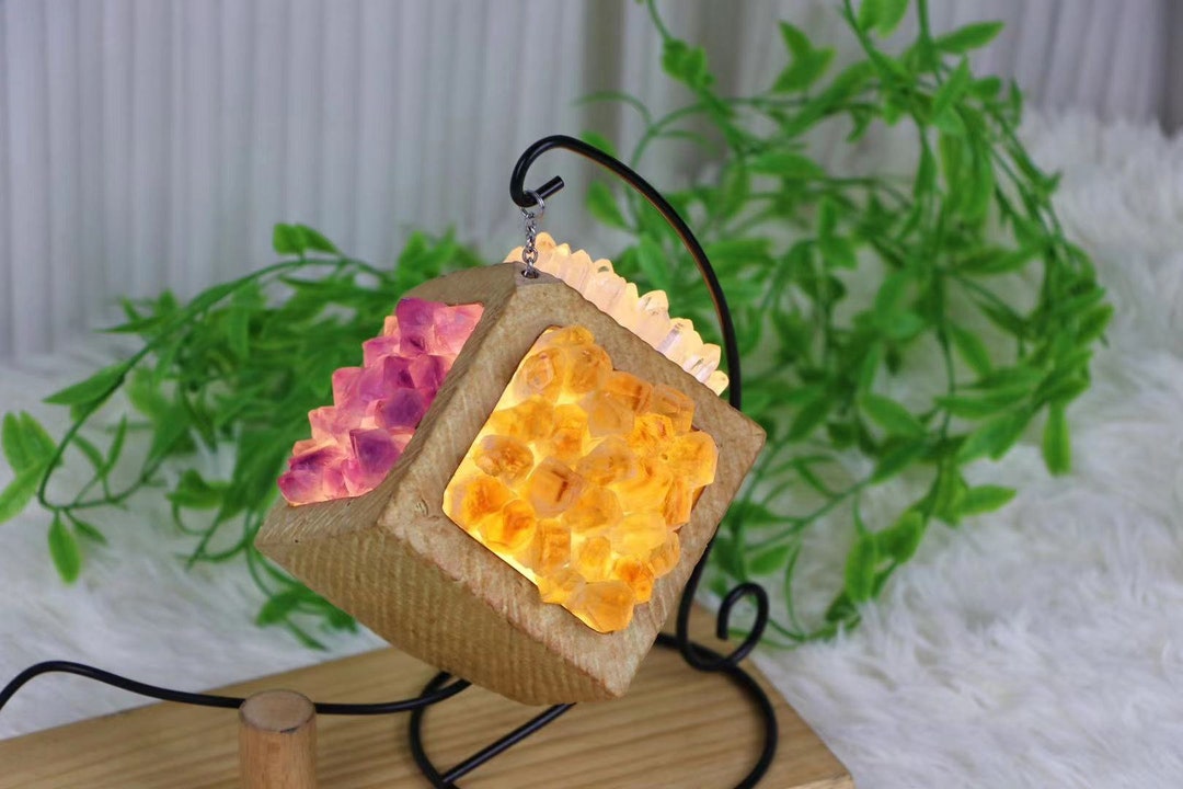 Crystal Rubik's Cube Crystal Pendant Crystal Lamp Handmade Lamp ...