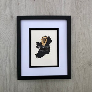 Guinness Ireland Map Picture. Unique Wall Art. Irish Gift. - Etsy