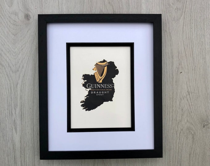 Guinness Ireland Map Picture. Unique Wall Art. Irish Gift. - Etsy