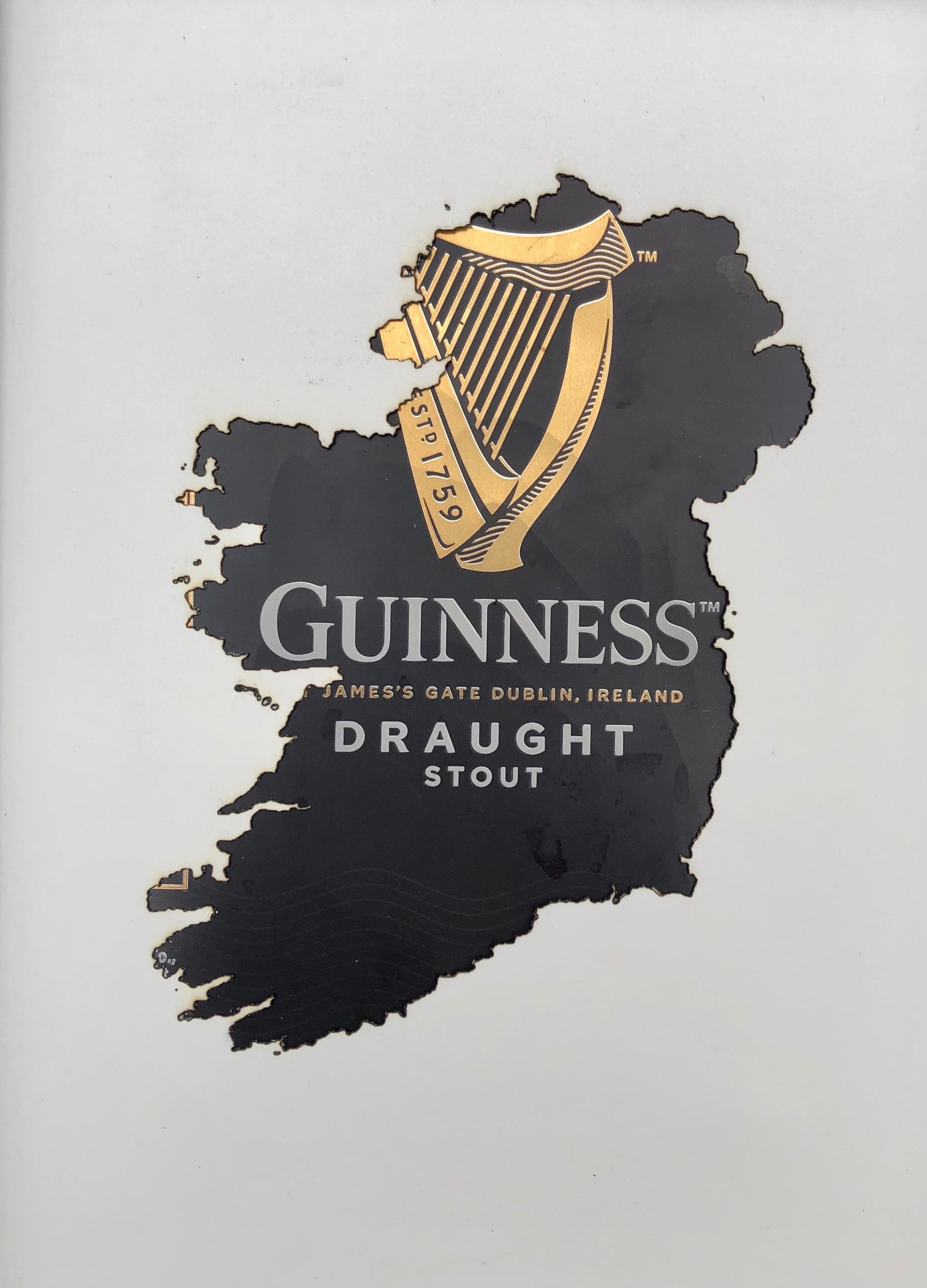 Guinness Ireland Map Picture. Unique Wall Art. Irish Gift. - Etsy