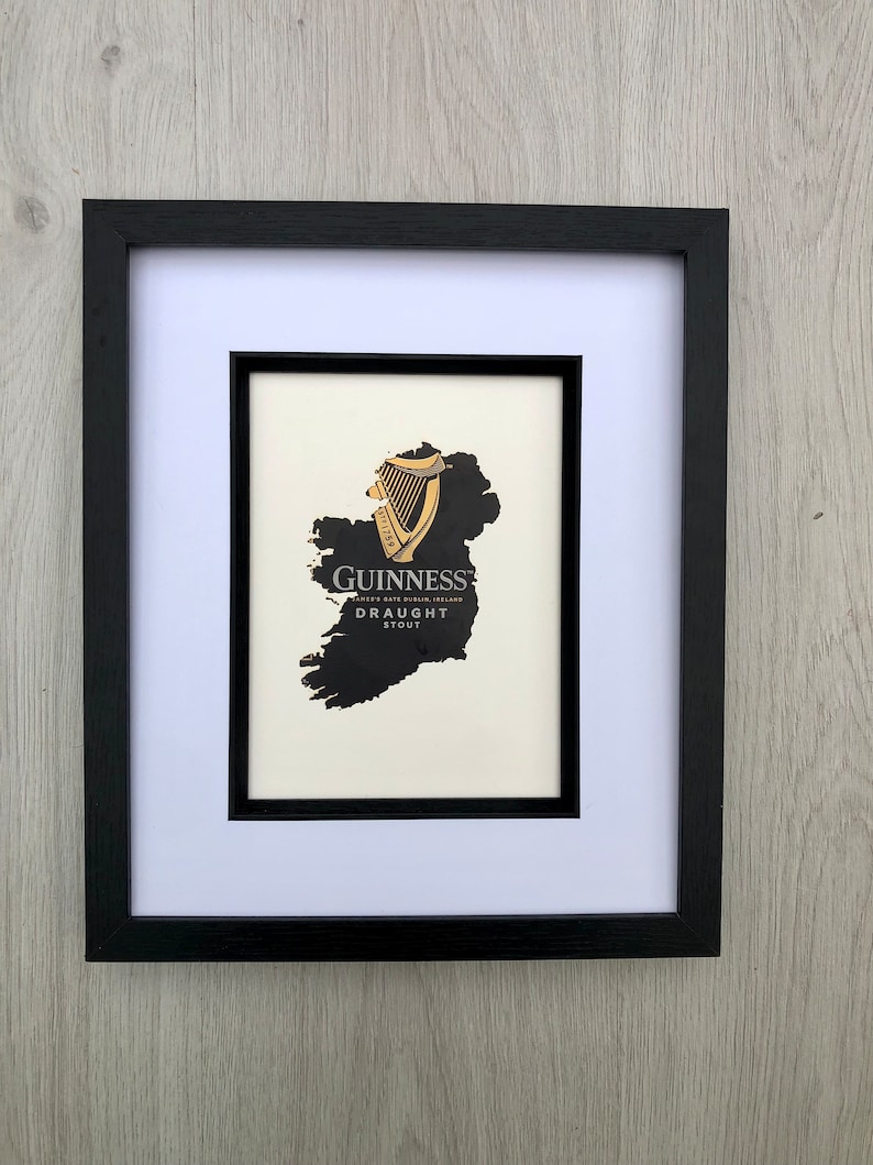 Guinness Ireland Map Picture. Unique Wall Art. Irish Gift. - Etsy