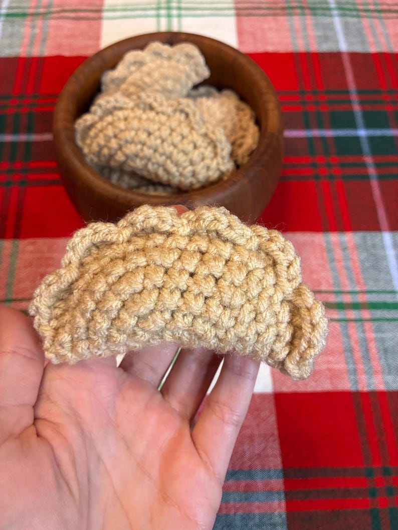 Emotional Support Pierogi - Novelty Food Plush - Crocheted Pierogi - Etsy