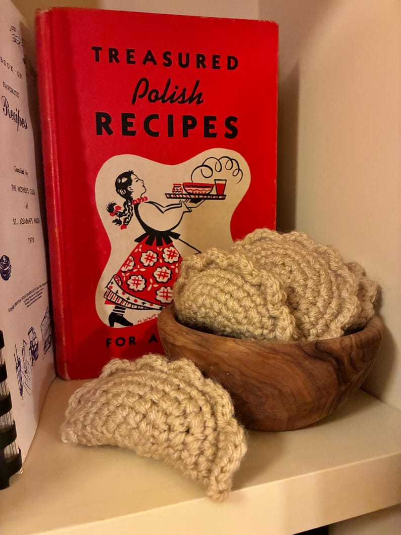 Emotional Support Pierogi - Novelty Food Plush - Crocheted Pierogi - Etsy