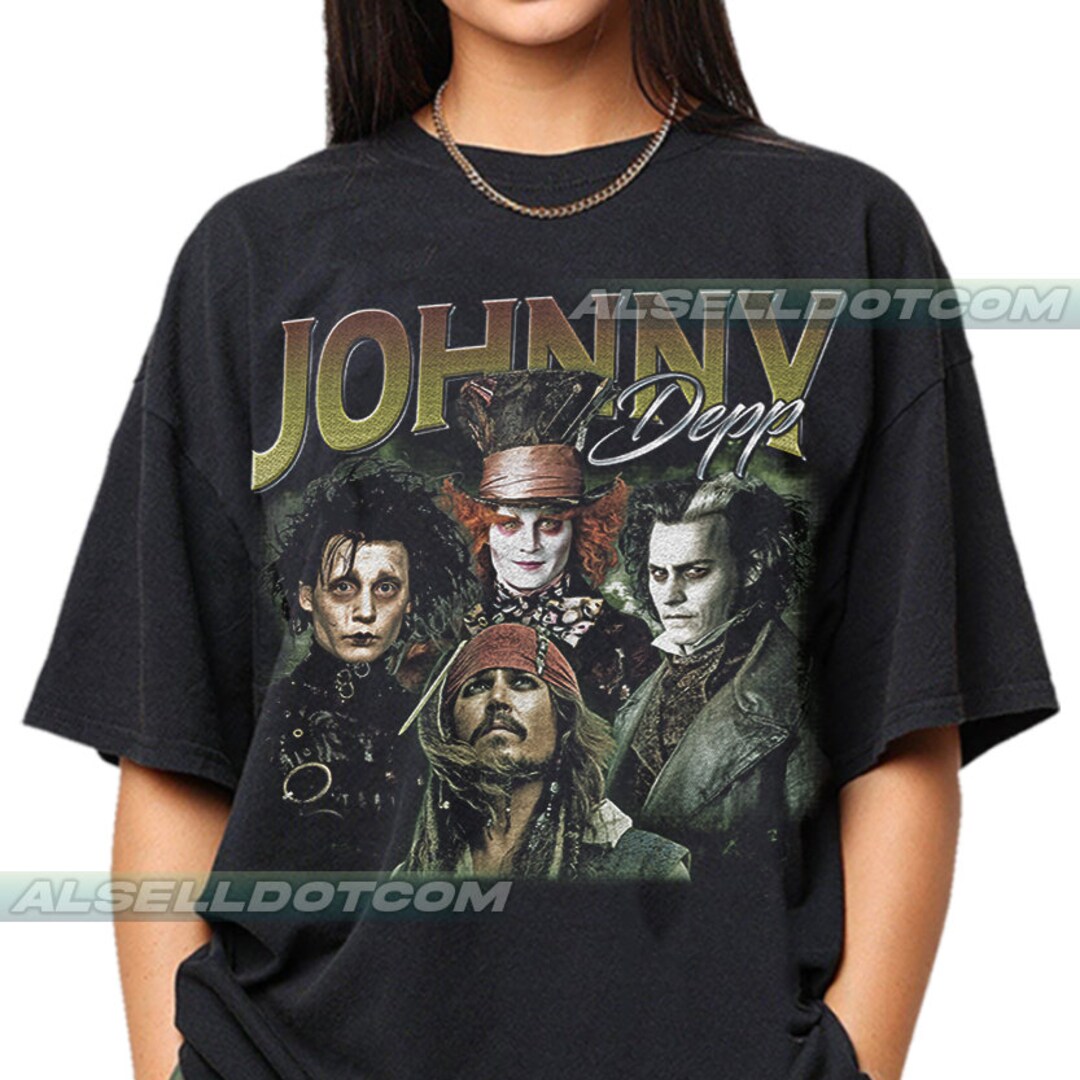 Limited Johnny Depp Vintage T-shirt Gift for Women and Man - Etsy
