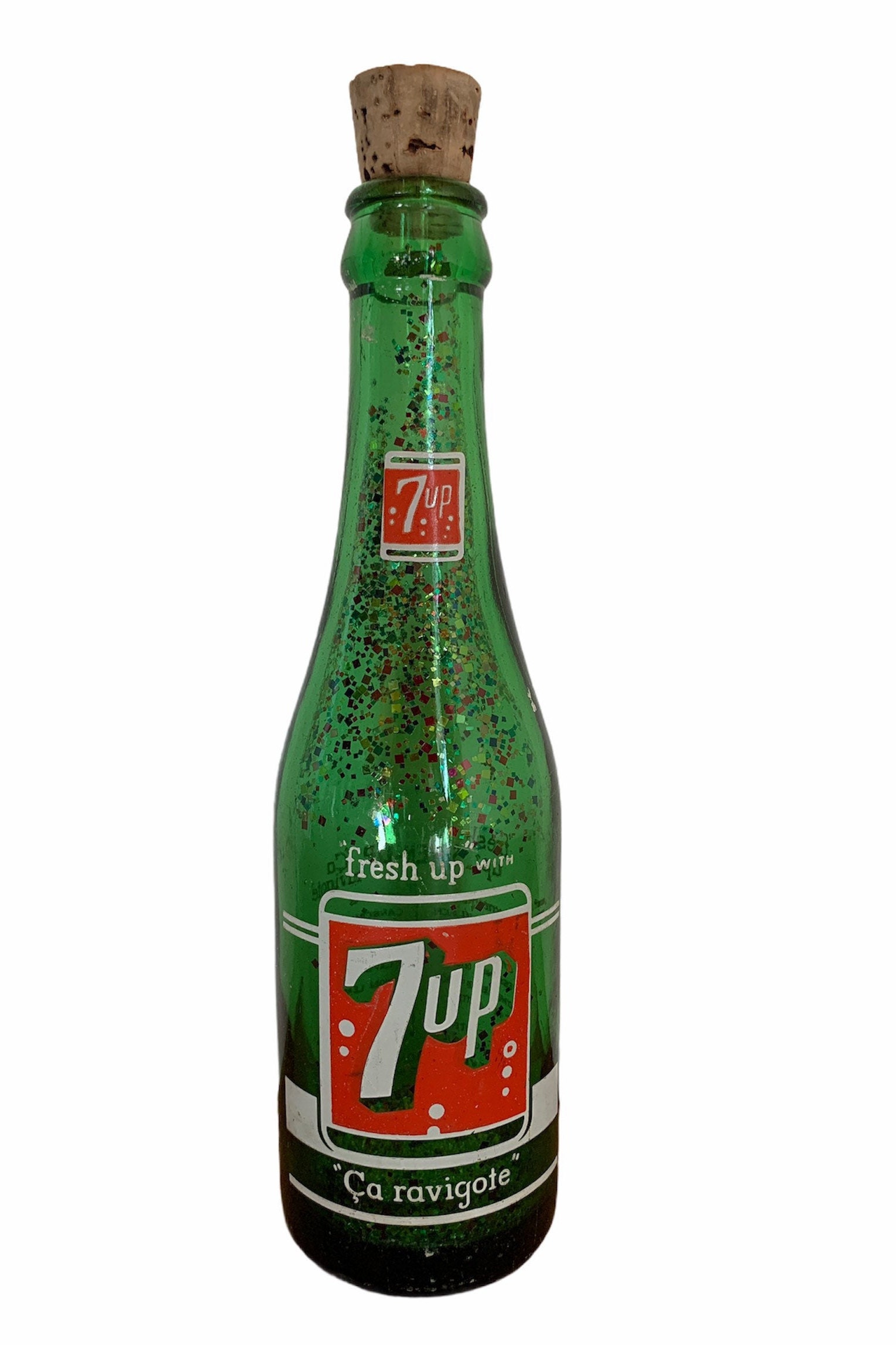 Bouteille de 7up vintage avec brillant Vintage 7up pop | Etsy