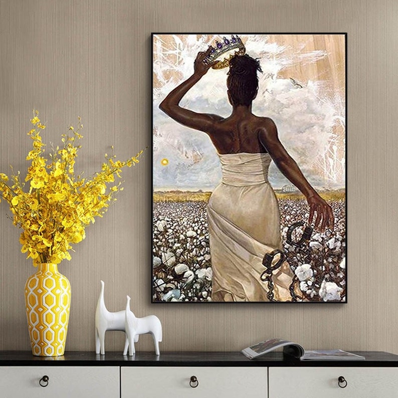 Black Queen Canvas Wall Art Freed African Woman Wall Poster | Etsy