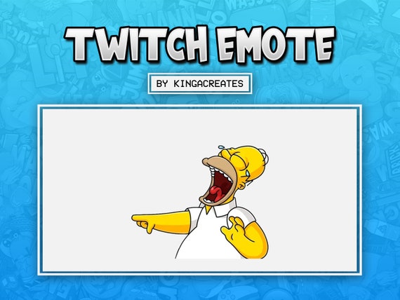 Digital Twitch Emote for Streaming Homer Meme Funny Meme Twitch Emote ...