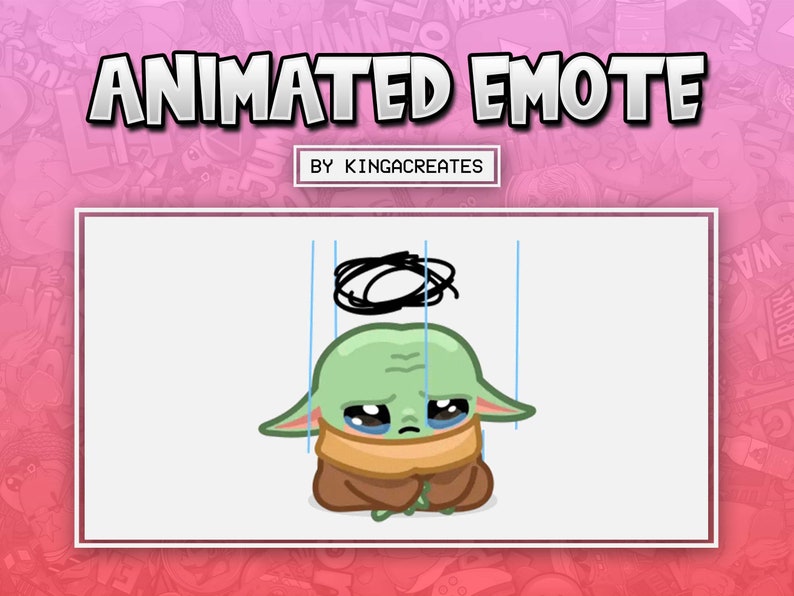 ANIMATED EMOTE Yoda Sad Meme for Twitch and Discord ! (and More) - Etsy