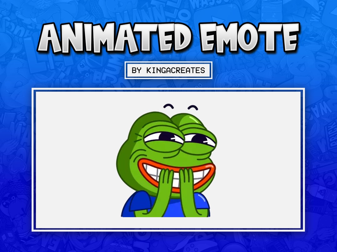 EMOTE ANIMADO Pepe LOL Laughing Peepo para Twitch y Discord ! ( y más ...