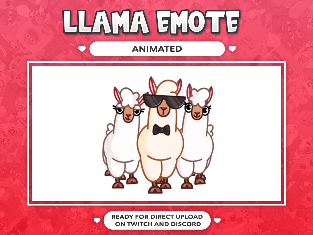 ANIMATED EMOTE Gangsta Llama Meme for Twitch and Discord - Etsy UK