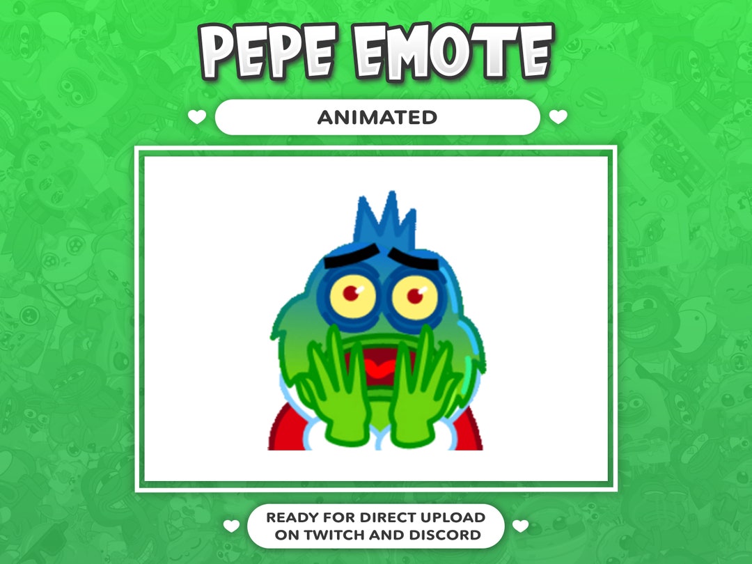 ANIMATED EMOTE Christmas Pepe Scared Peepo for Twitch, Kick and Discord ...