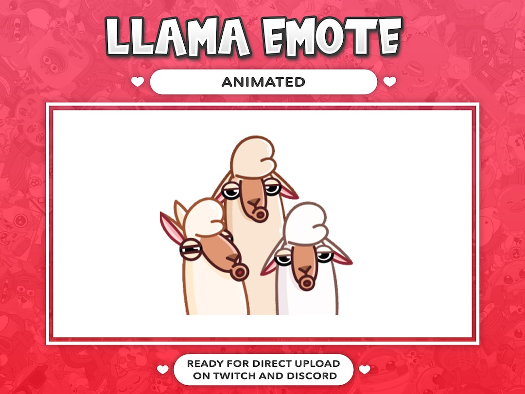 ANIMATED EMOTE Singing Dancing Llama for Twitch and Discord ! (and More ...
