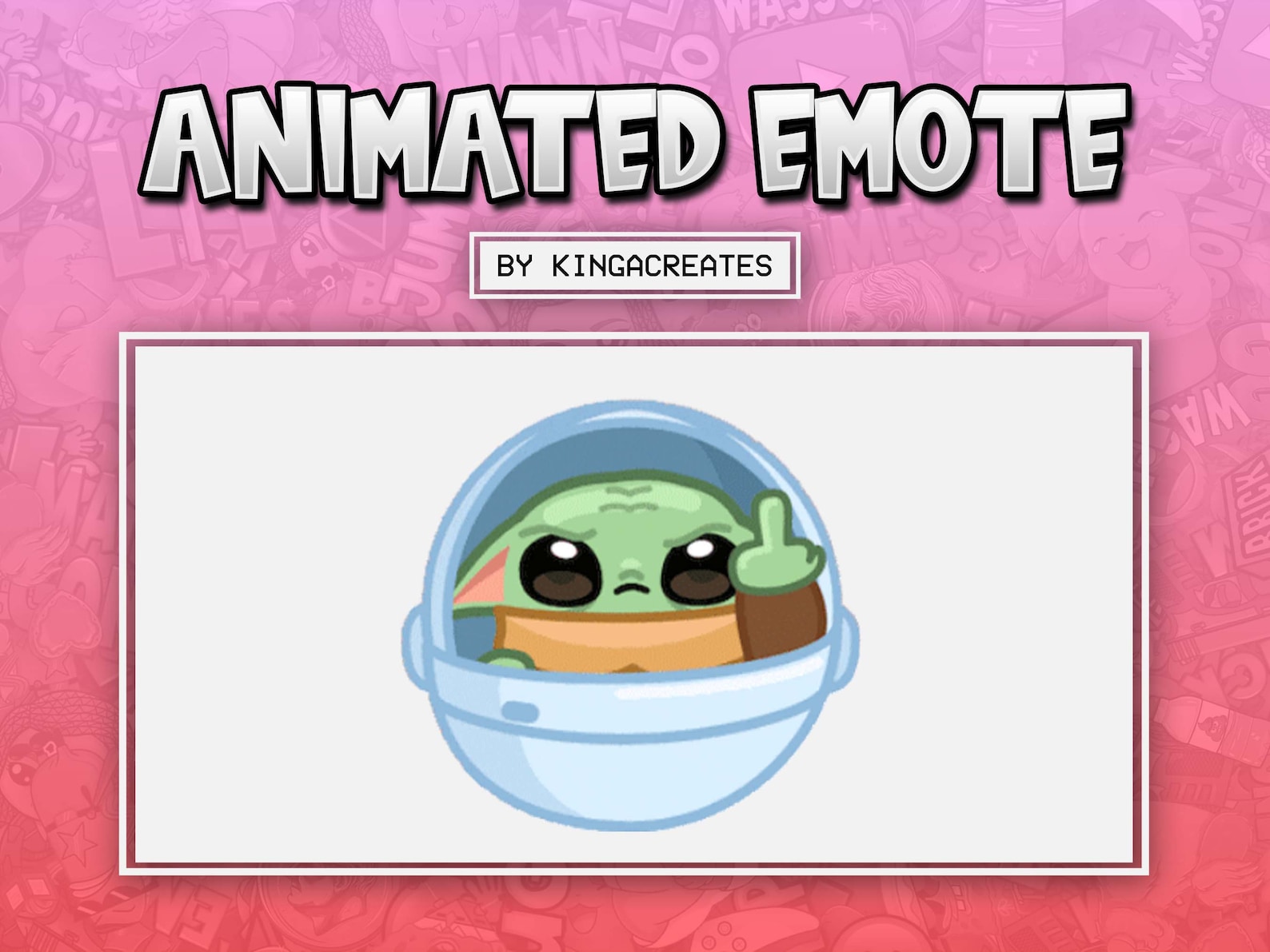ANIMATED EMOTE Yoda No Bye Meme for Twitch and Discord ! (and More ...