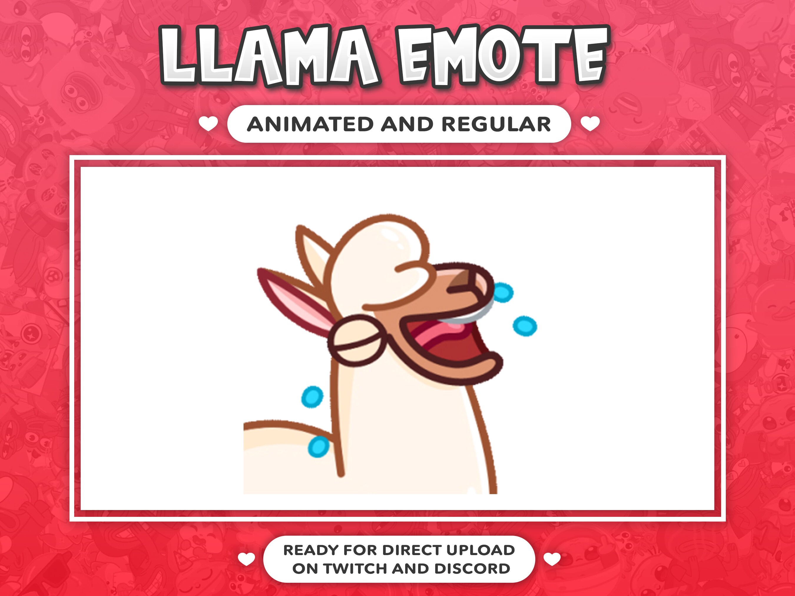 ANIMATED EMOTE Laughing LOL Llama Meme for Twitch and Discord ! (and ...