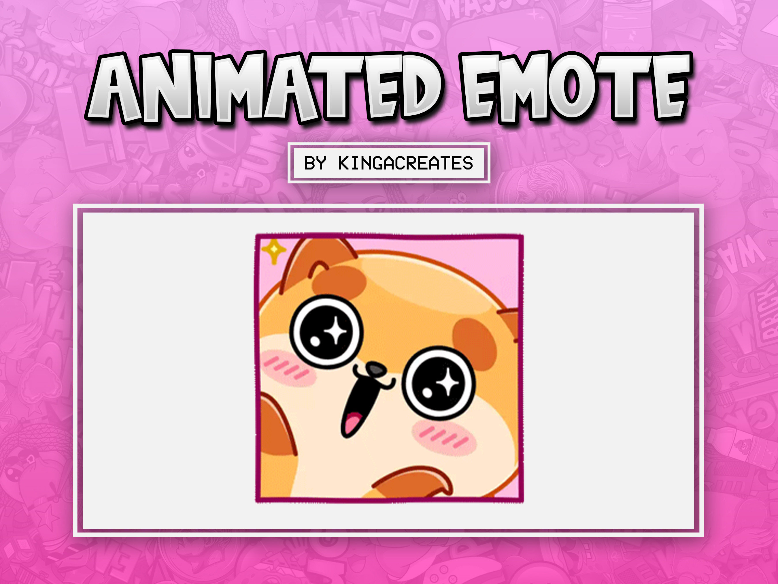 ANIMATED EMOTE Cute Dog Happy Yay Uwu for Twitch and Discord ! ( and ...