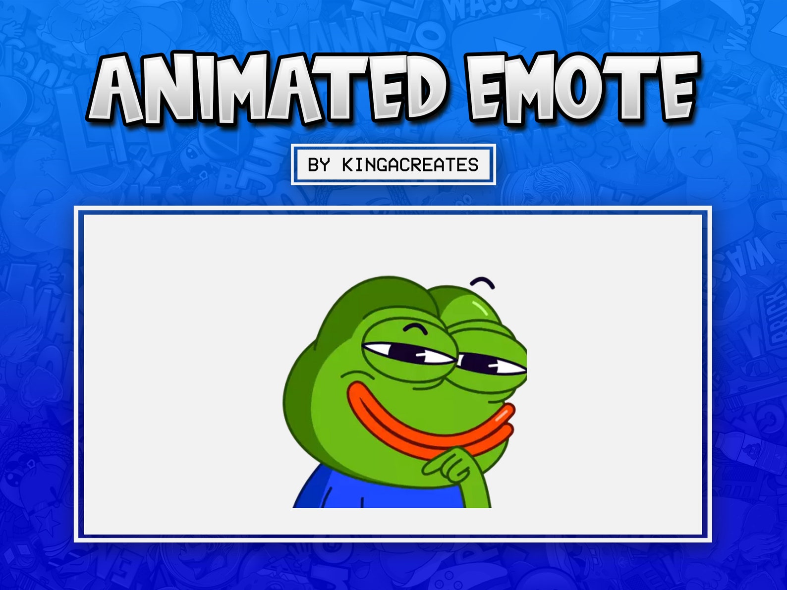 ANIMATED EMOTE Pepe Agree Yes Peepo for Twitch and Discord ! ( and More ...