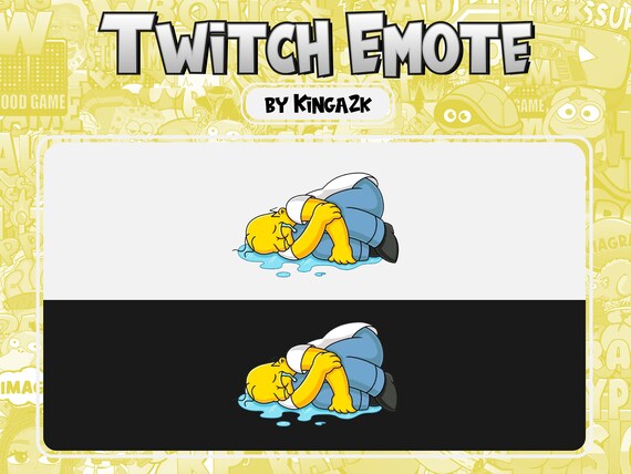 Homer Simpson Sad Crying Meme Emote for Twitch and Discord | Etsy