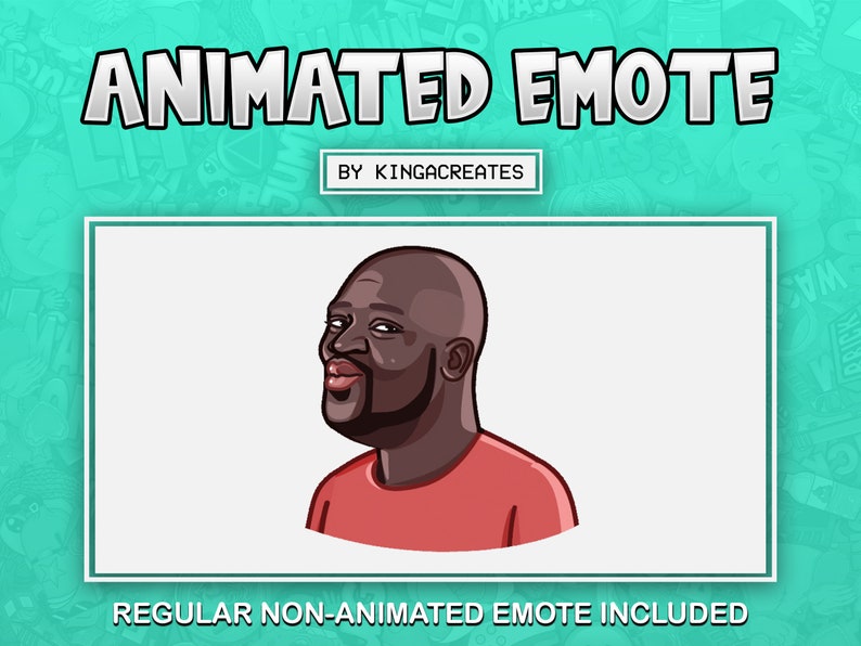 ANIMATED EMOTE Meme Shaq Kisses for Twitch and Discord ! ( Regular ...