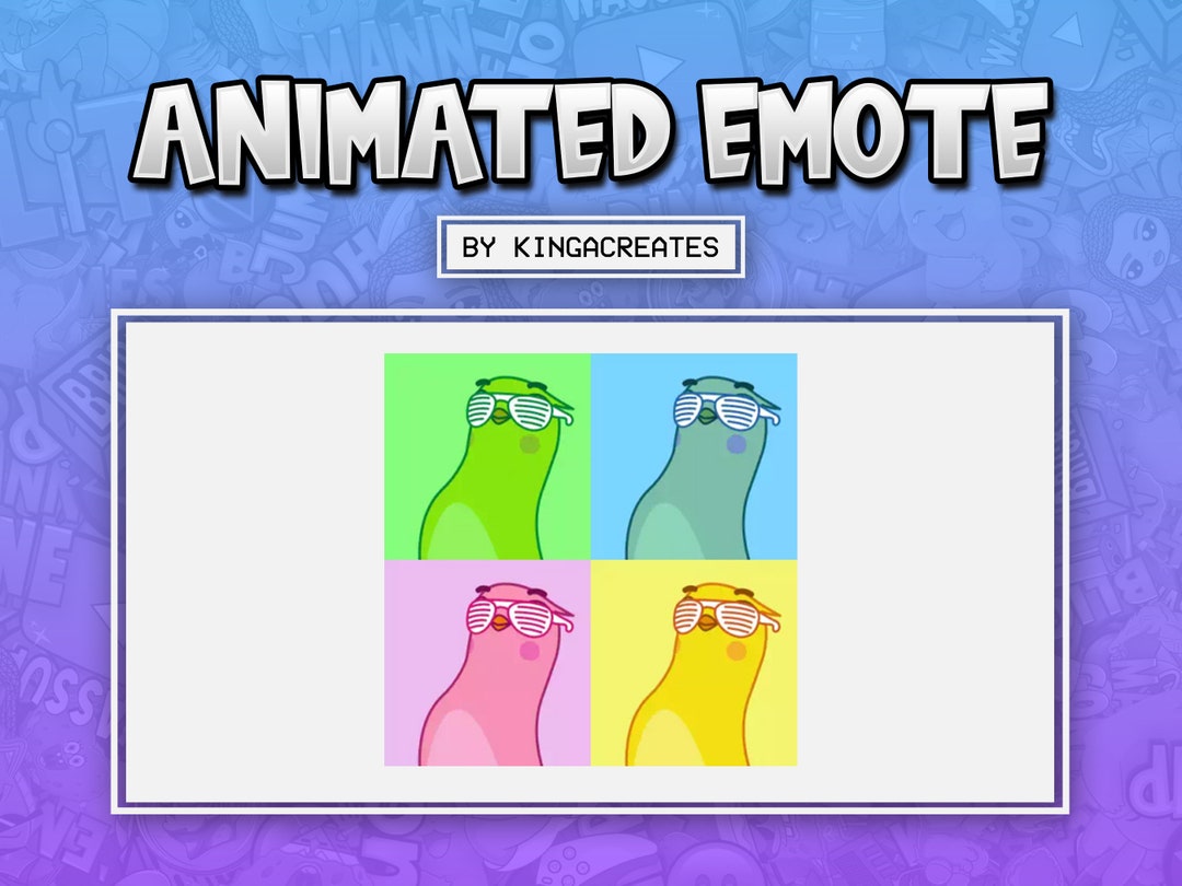 ANIMATED EMOTE Cute RGB Bird Dance for Twitch and Discord - Etsy