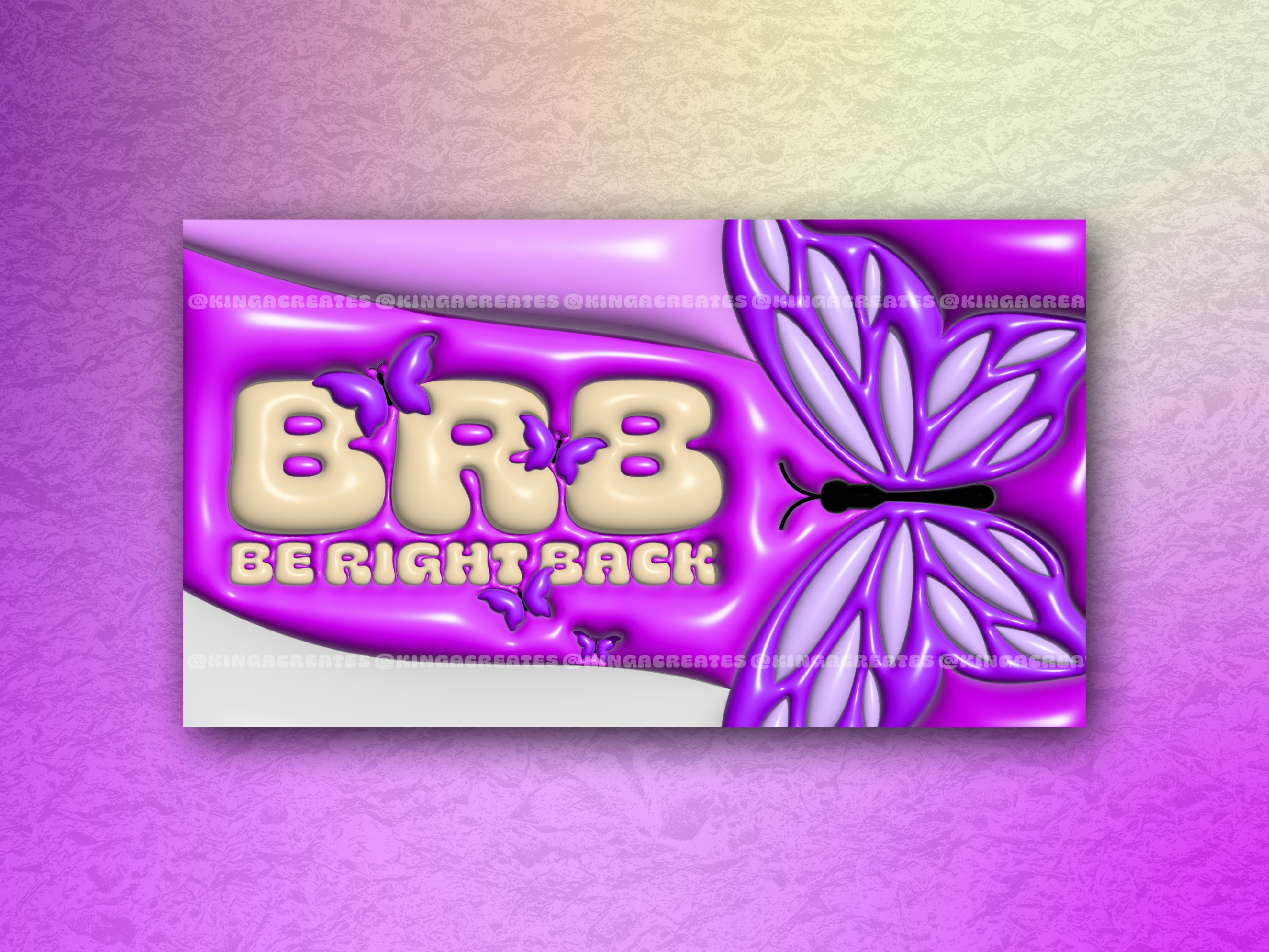 SLIME BUTTERFLY Static Stream Overlay Pack Scenes Panels Alerts - Etsy