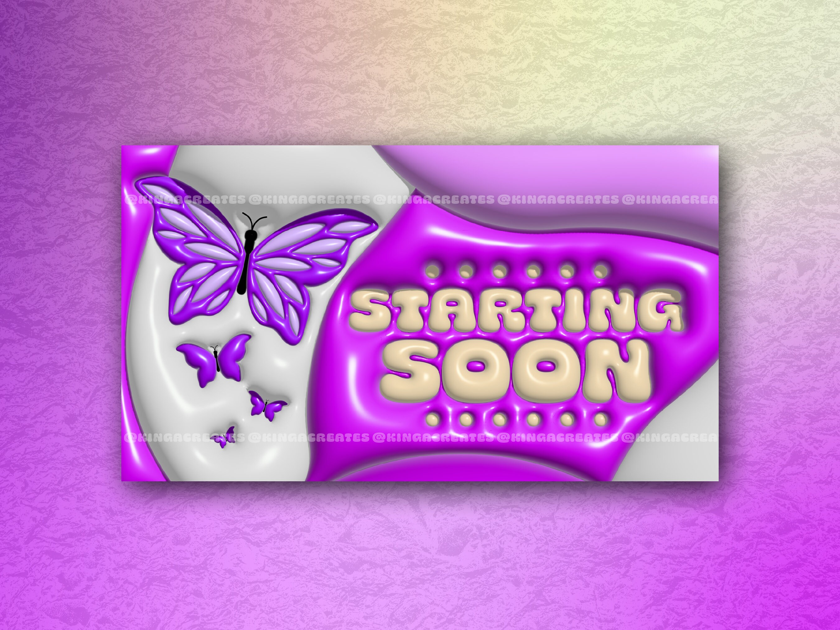 SLIME BUTTERFLY Static Stream Overlay Pack Scenes Panels Alerts - Etsy