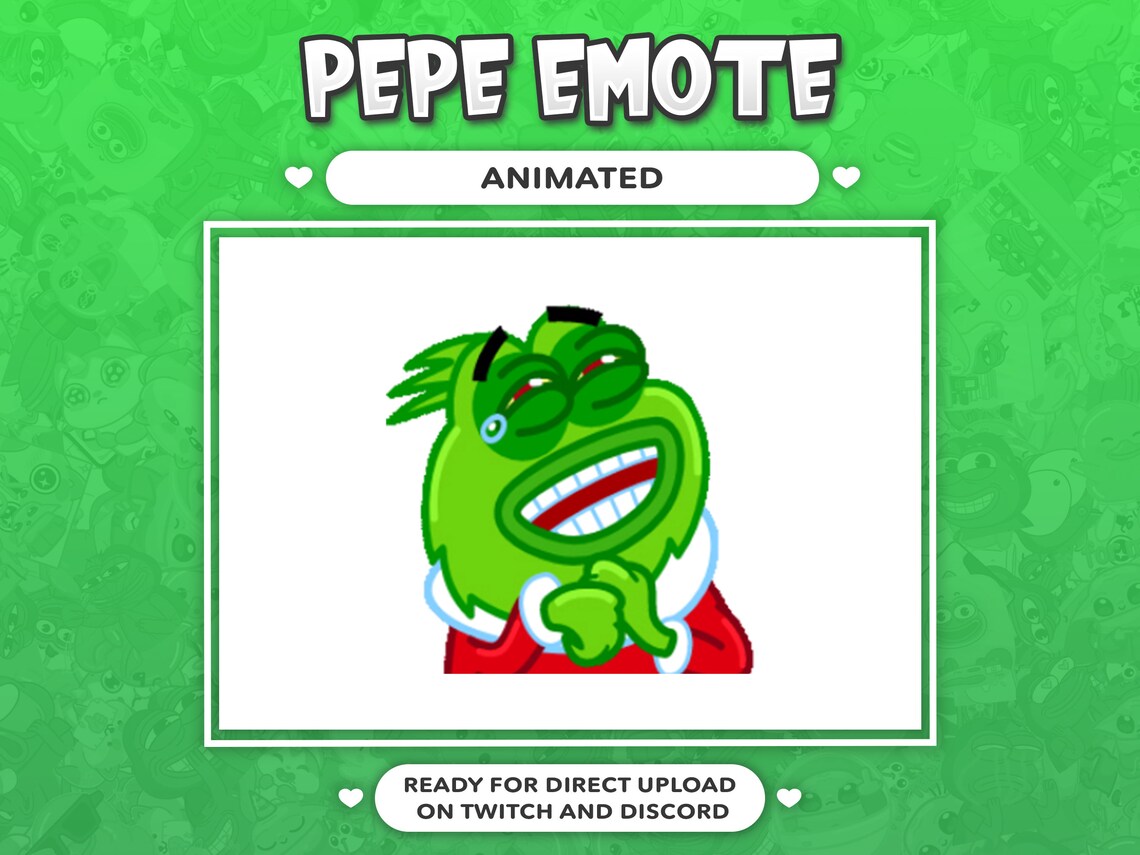 ANIMATED EMOTE Christmas Pepe LOL Peepo for Twitch, Kick and Discord ...