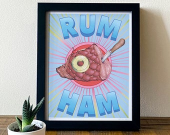Rum Ham Art - Etsy