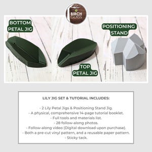 3D LILY JIG SET & Tutorial Booklet | Stained Glass Jig/mold - 3 Jigs ...