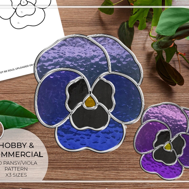 Violet Stained Glass - Etsy